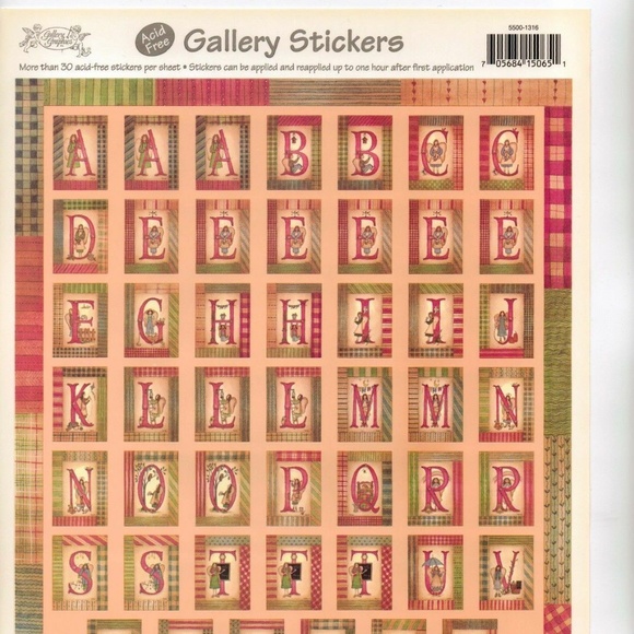 Gallery Graphics | Office | 35 Scrapbooking 15 Stickers 5 Sheets ...